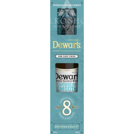 Whisky Dewar's 8yo Caribbean Smooth 700ml / 40% +szklanka |AlkoShop.pl